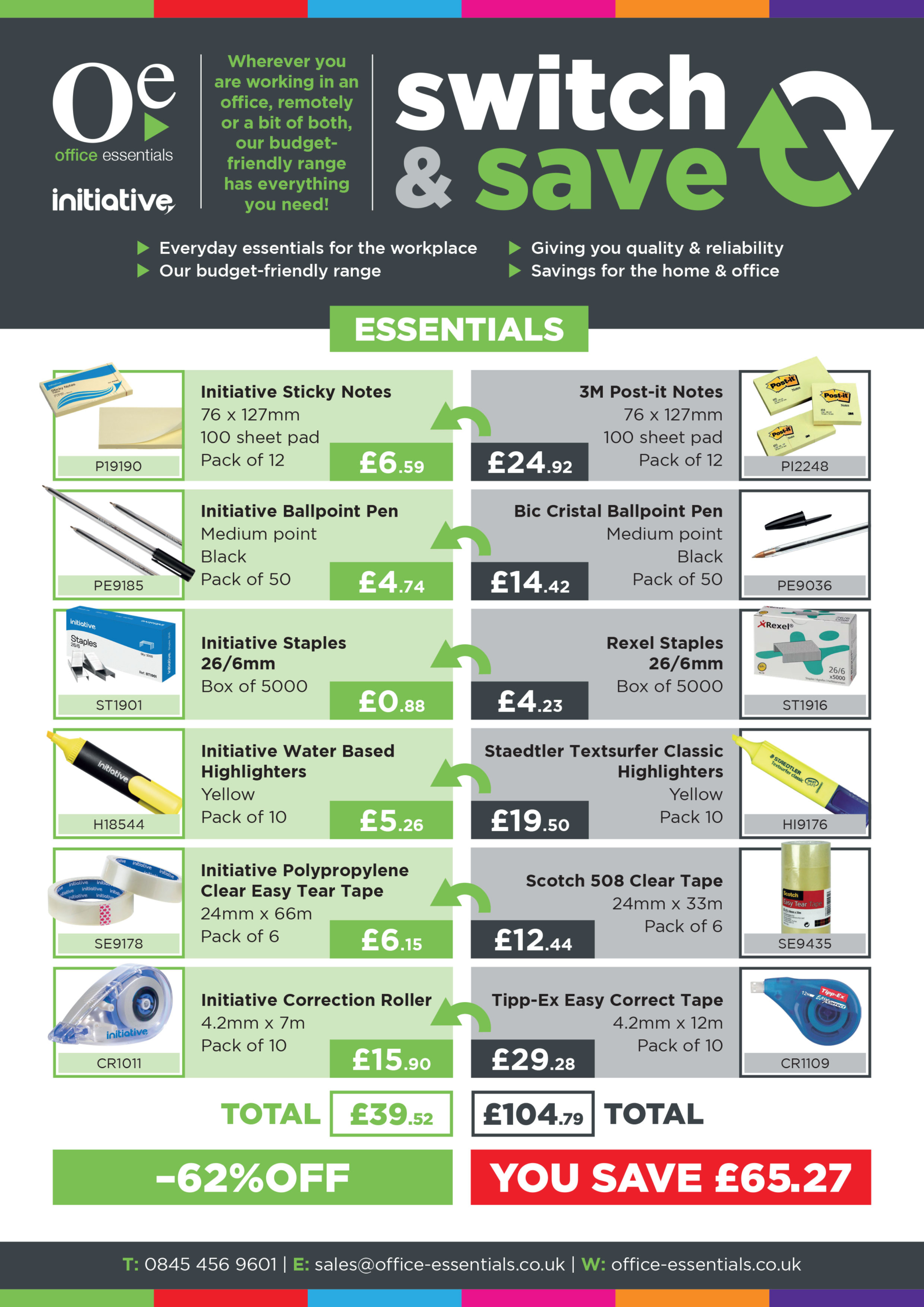 Switch & Save | Office Essentials